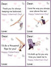 Valentine's Day Cards for Gymnasts (Printable) – Stick It Girl LLC